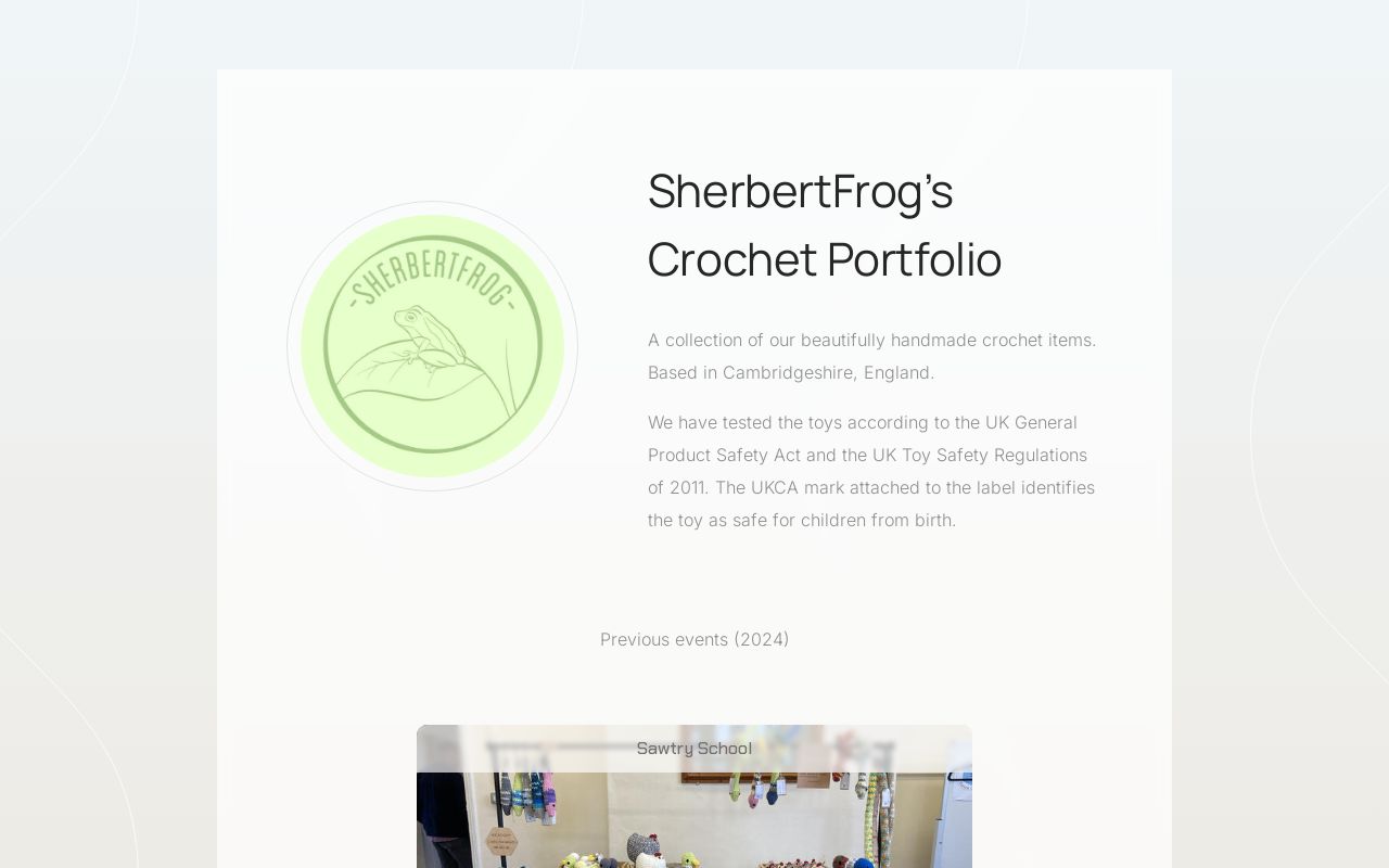 SherbertFrog Product Portfolio